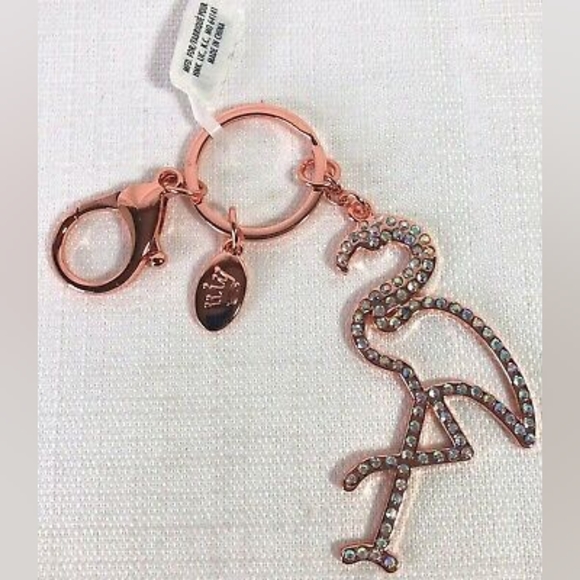 Hallmark | Accessories | New Hallmark Rose Gold Flamingo Keychain ...